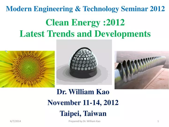 PPT - Modern Engineering & Technology Seminar 2012 PowerPoint ...