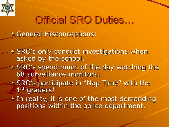 PPT - SRO or School Resource Officer Program PowerPoint Presentation ...