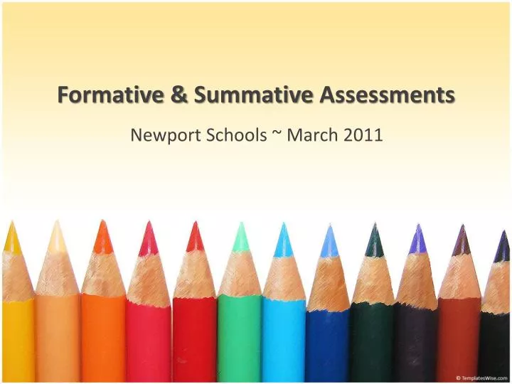 PPT - Formative & Summative Assessments PowerPoint Presentation, free ...