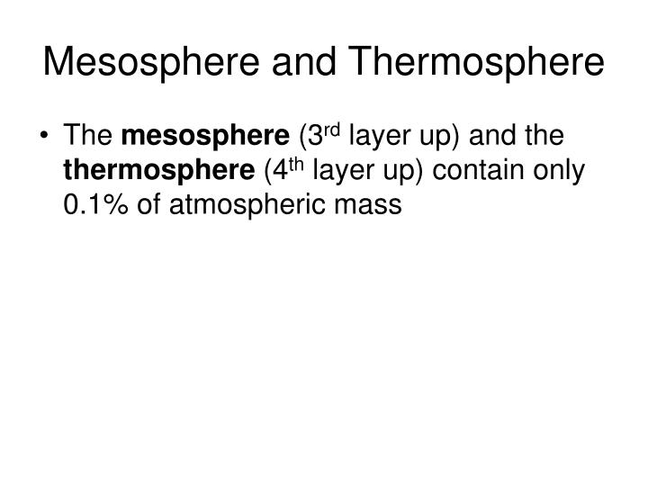 PPT - Chapter 1 – The Composition and Structure of the Atmosphere ...