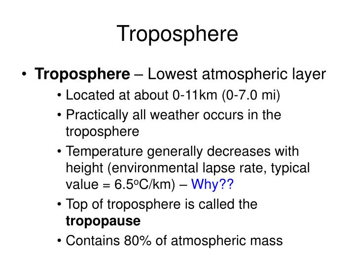 PPT - Chapter 1 – The Composition and Structure of the Atmosphere ...