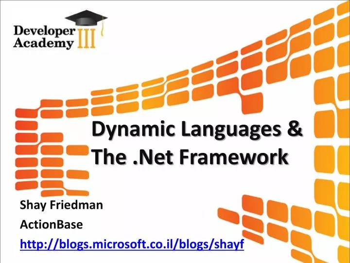 PPT - Dynamic Languages & The .Net Framework PowerPoint Presentation ...