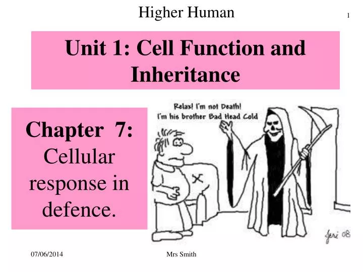 PPT - Chapter 7: Cellular response in defence. PowerPoint Presentation ...