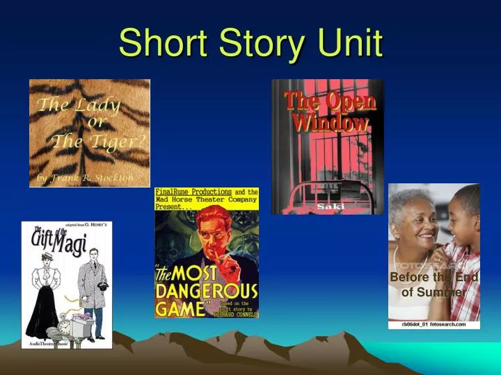 PPT - Short Story Unit PowerPoint Presentation, free download - ID:1442078