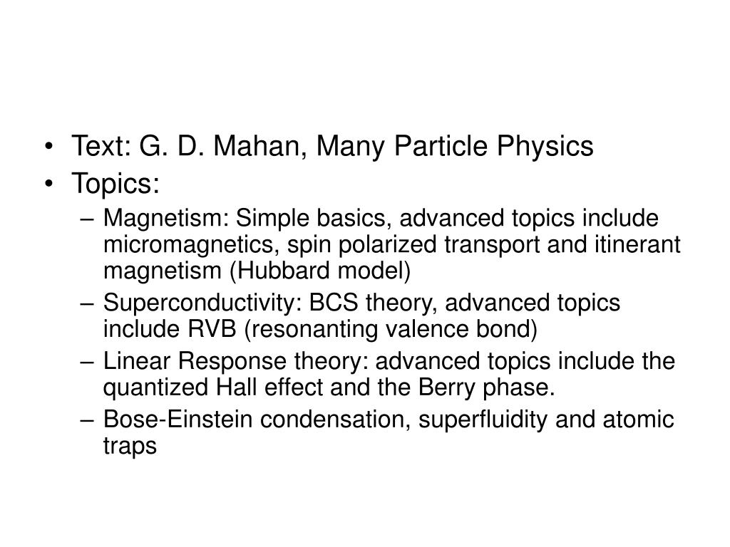 Ppt Condensed Matter Physics Powerpoint Presentation Free Download
