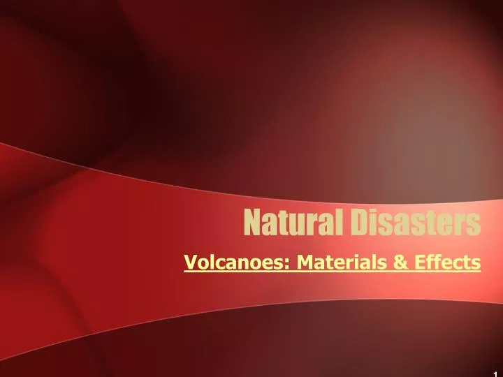 PPT - Natural Disasters PowerPoint Presentation, free download - ID:1442688