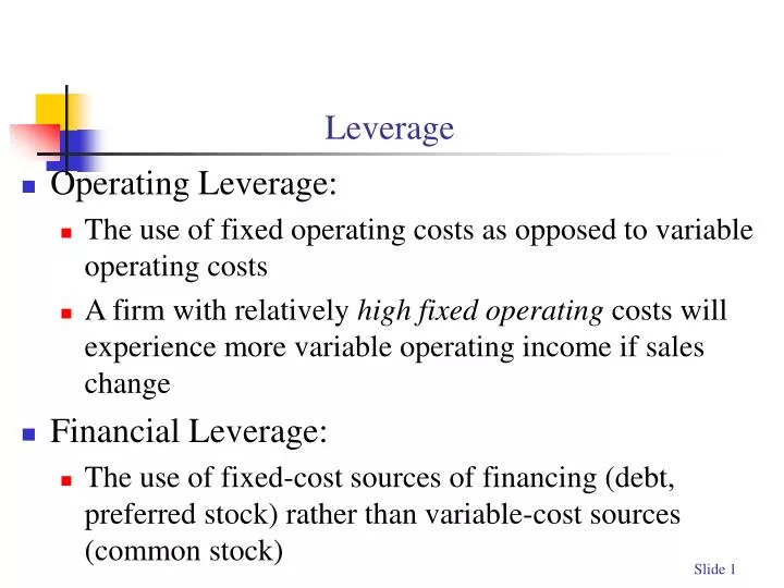 Ppt Leverage Powerpoint Presentation Free Download Id 1443836