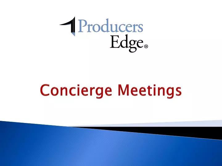 PPT - Concierge Meetings PowerPoint Presentation, free download - ID ...