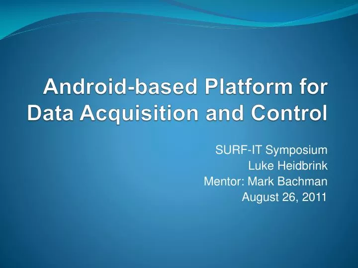 Ppt Android Based Platform For Data Acquisition And Control Powerpoint Presentation Id 1443915