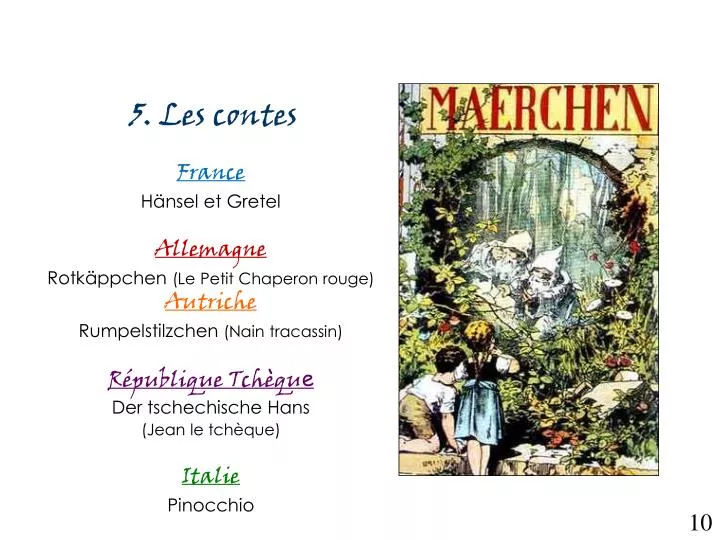 PPT - 5. Les contes PowerPoint Presentation, free download - ID:1444114