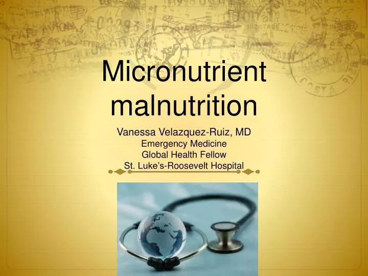 PPT - Micronutrient malnutrition PowerPoint Presentation, free download ...