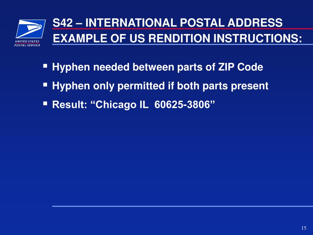 PPT - S42 International Postal Address Components and Templates ...