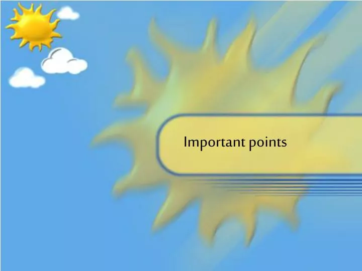 PPT - Important points PowerPoint Presentation, free download - ID:1444797