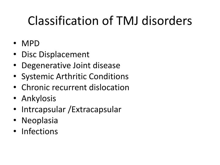PPT - Management of TMJ disorders PowerPoint Presentation - ID:1444815