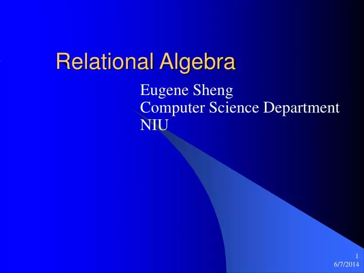 PPT - Relational Algebra PowerPoint Presentation, free download - ID ...