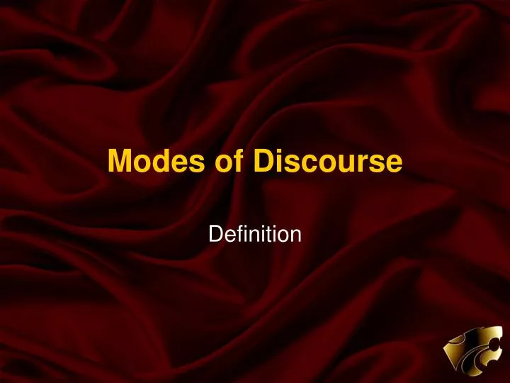 PPT - Modes of Discourse PowerPoint Presentation, free download - ID:1446158