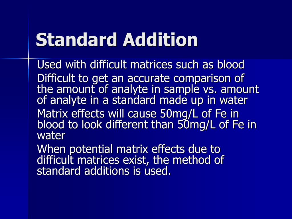 PPT Standard Addition PowerPoint Presentation Free Download ID 144725
