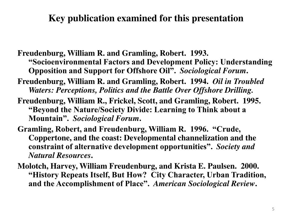 PPT - Transcending Human Exemptionalism: Freudenburg’s Sociology in ...
