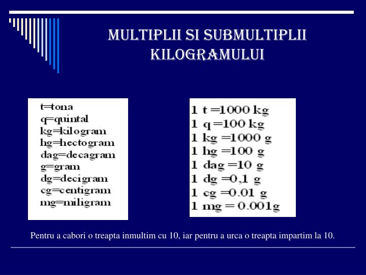 PPT - UNITATI DE MASURA PENTRU MASA PowerPoint Presentation - ID:1447957