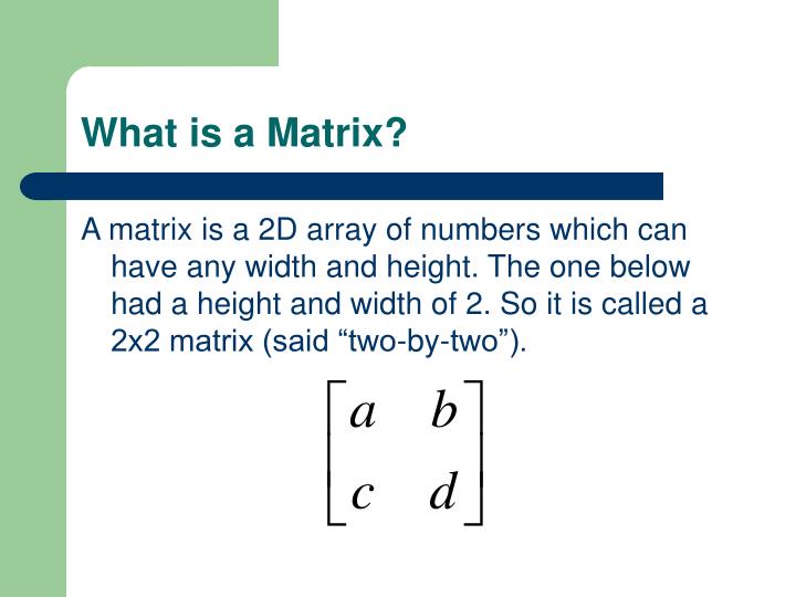 PPT - Using Matrices to Perform Geometric Transformations PowerPoint ...