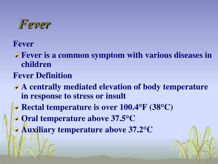 PPT - Fever In Children PowerPoint Presentation - ID:1449347