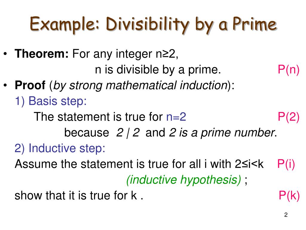 PPT Principle Of Strong Mathematical Induction PowerPoint