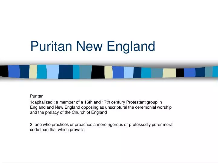 PPT - Puritan New England PowerPoint Presentation, free download - ID ...
