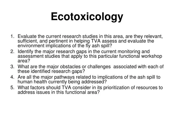 PPT - Ecotoxicology PowerPoint Presentation, free download - ID:1450142