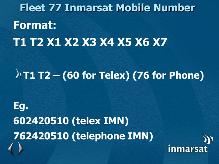 PPT - INMARSAT-FLEET 77 PowerPoint Presentation - ID:1450446