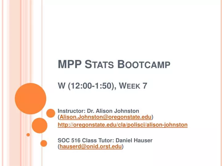 PPT - MPP Stats Bootcamp W (12:00-1:50), Week 7 PowerPoint Presentation ... PPT - MPP Stats Bootcamp W (12:00-1:50), Week 7 PowerPoint Presentation ...