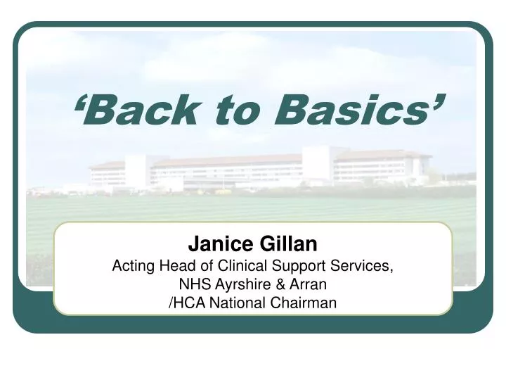 PPT - ‘Back to Basics’ PowerPoint Presentation, free download - ID:1450965