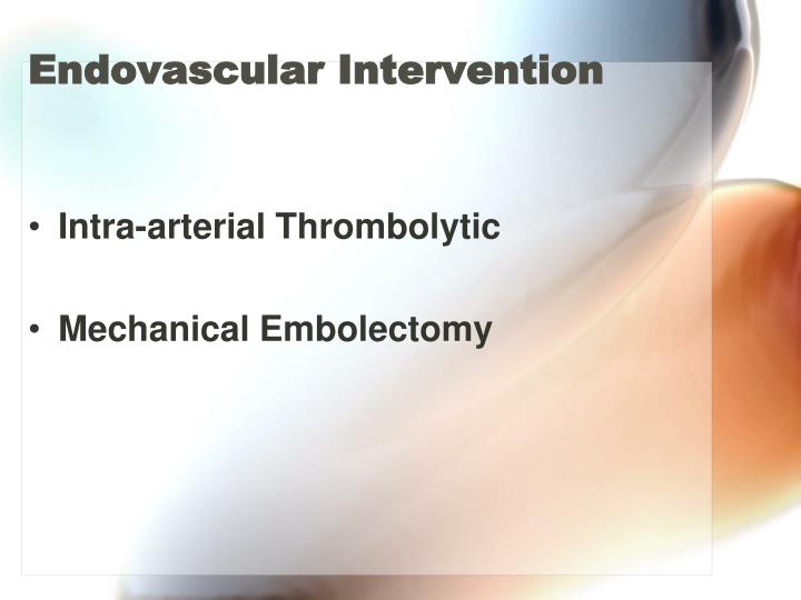 PPT - Intraarterial thrombolytic treatment PowerPoint Presentation - ID ...