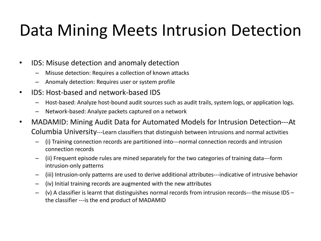 Ppt Data Mining For Intrusion Detection A Critical Review Powerpoint