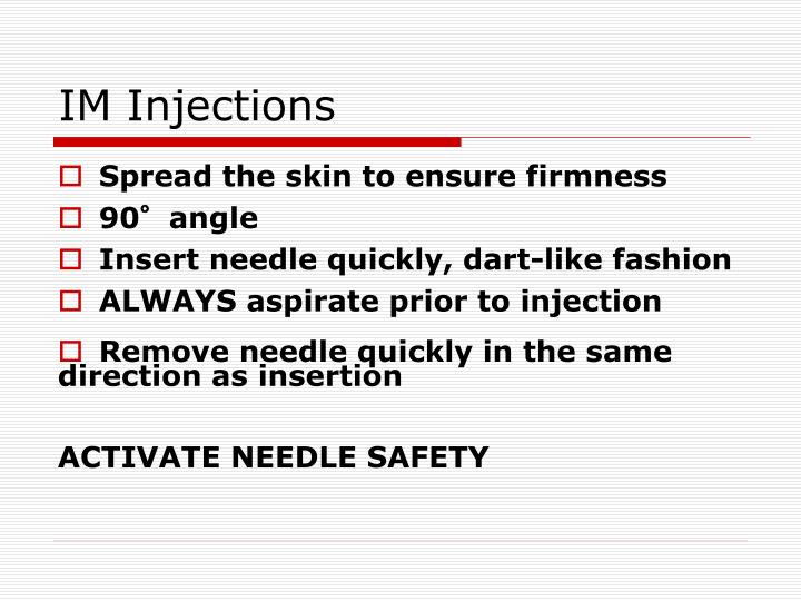 PPT - Intramuscular Injection PowerPoint Presentation - ID:1452695
