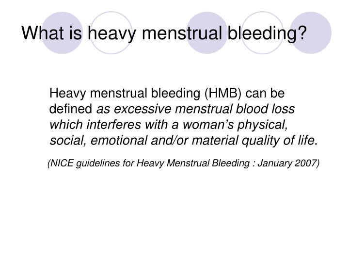 PPT - Managing Heavy Menstrual Bleeding PowerPoint Presentation - ID ...
