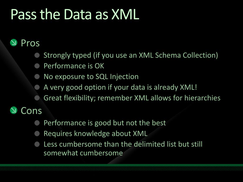 Ppt Optimizing Microsoft Sql Server 2008 Applications Using Table Valued Parameters Xml And