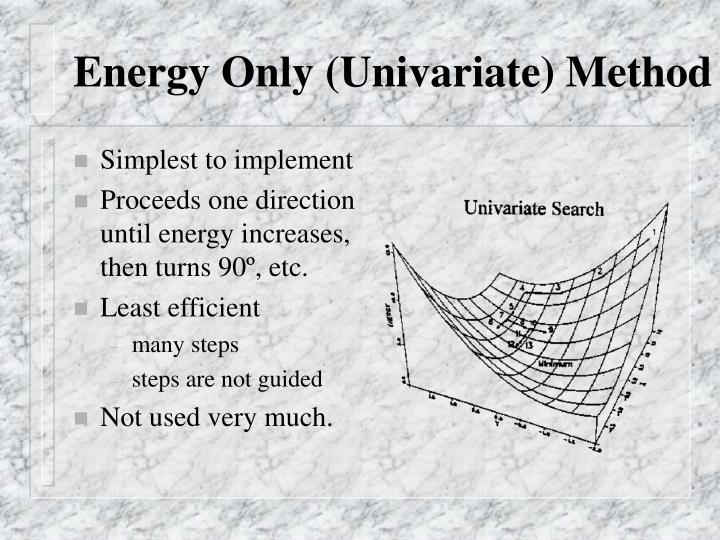PPT - Potential Energy Surfaces, Energy Minimization Methods, and ...