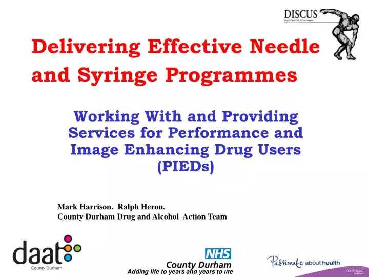PPT - Delivering Effective Needle and Syringe Programmes PowerPoint ...