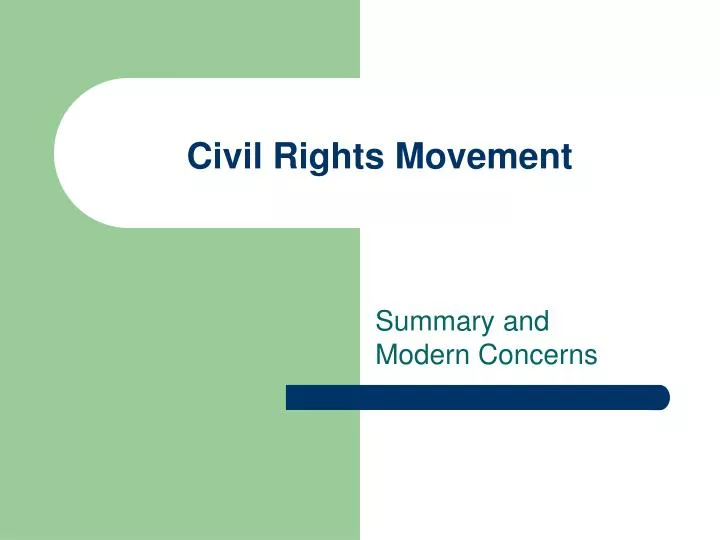 PPT - Civil Rights Movement PowerPoint Presentation, free download - ID ...