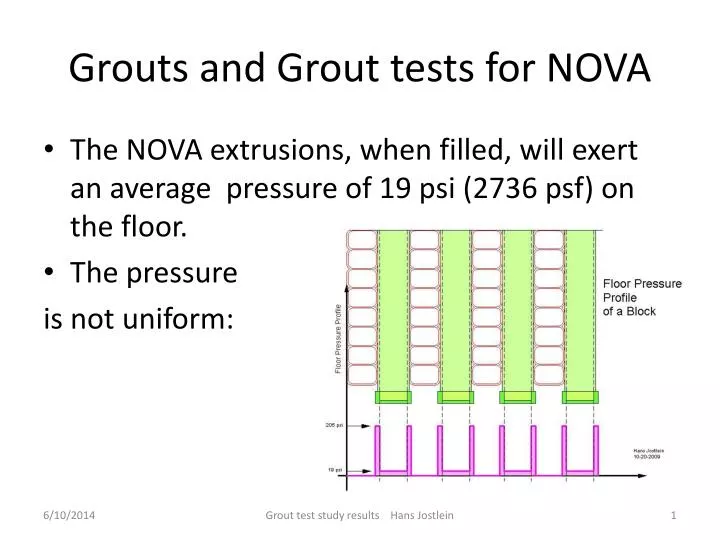 PPT - Grouts and Grout tests for NOVA PowerPoint Presentation, free ...