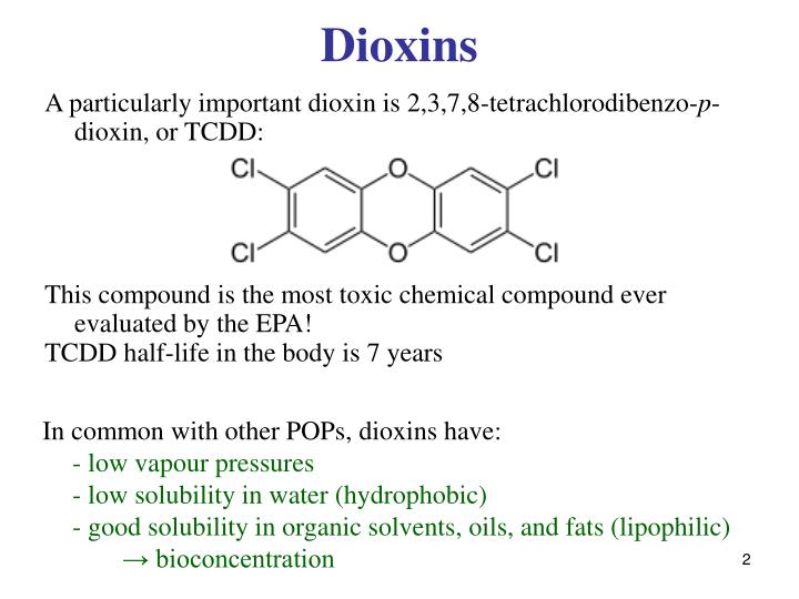 PPT - Dioxins PowerPoint Presentation - ID:1455823