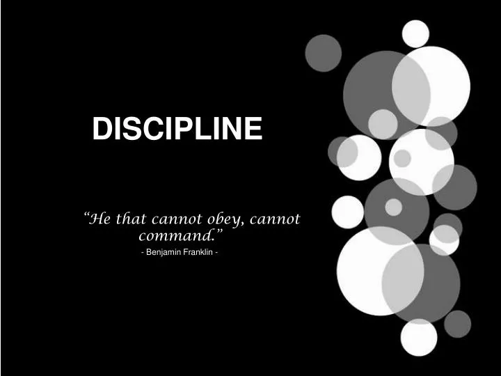 PPT - DISCIPLINE PowerPoint Presentation, free download - ID:1455922 PPT - DISCIPLINE PowerPoint Presentation, free download - ID:1455922
