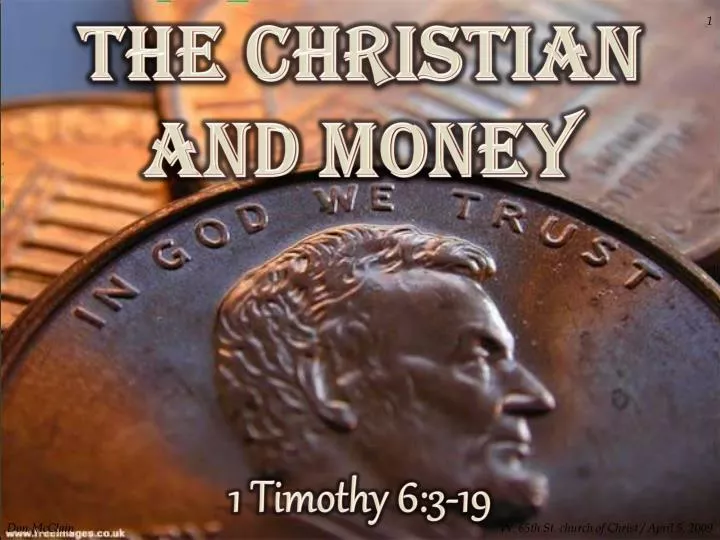 PPT - The Christian And Money PowerPoint Presentation, free download ...
