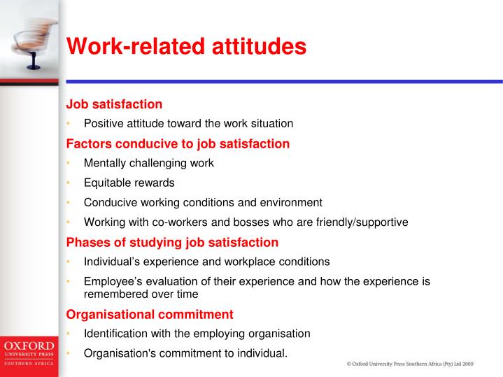 PPT - ATTITUDES AND VALUES PowerPoint Presentation - ID:1456611
