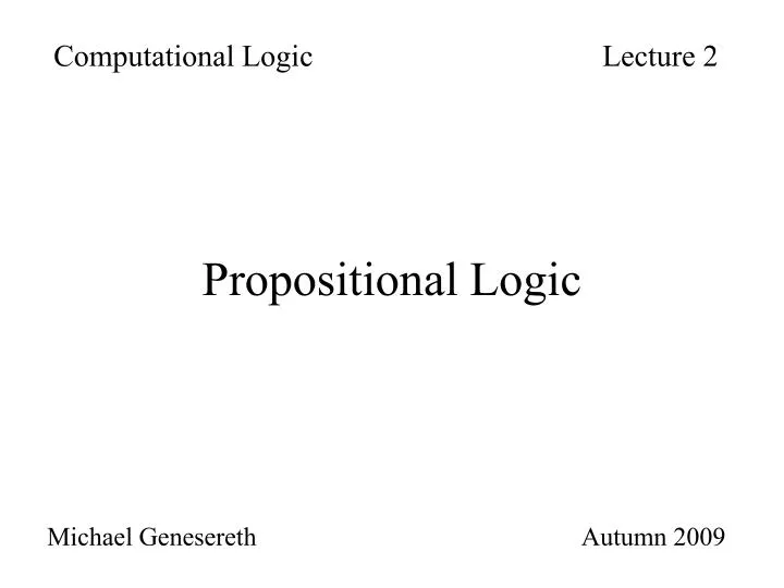 PPT - Propositional Logic PowerPoint Presentation, free download - ID ... PPT - Propositional Logic PowerPoint Presentation, free download - ID ...