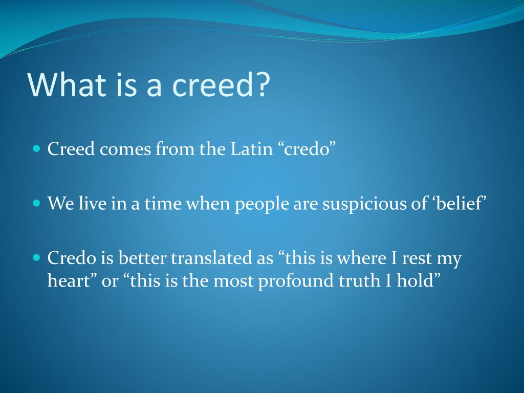 PPT - Unpacking the Creed: Rediscover Your Faith Joyfully PowerPoint ...