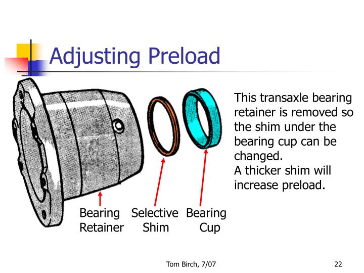 PPT - Adjust End Play & Preload PowerPoint Presentation - ID:145716
