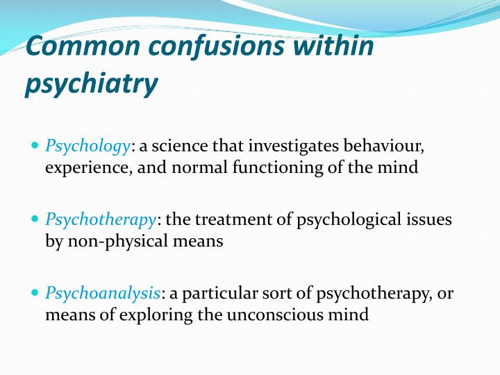 PPT - Section 9: Basic Psychiatric Terminology PowerPoint Presentation ...