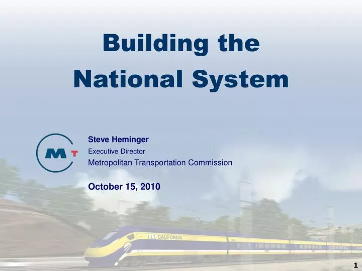 PPT - Building the National System PowerPoint Presentation, free ...