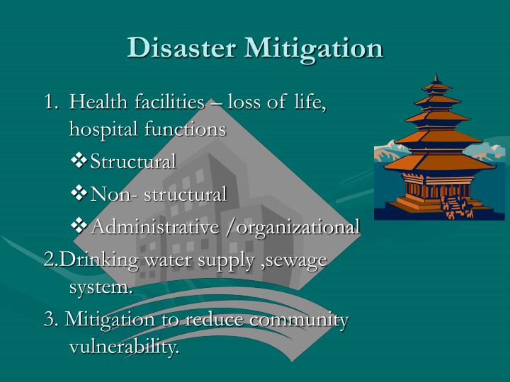 PPT - Disaster Preparedness & Mitigation in Health System PowerPoint ...